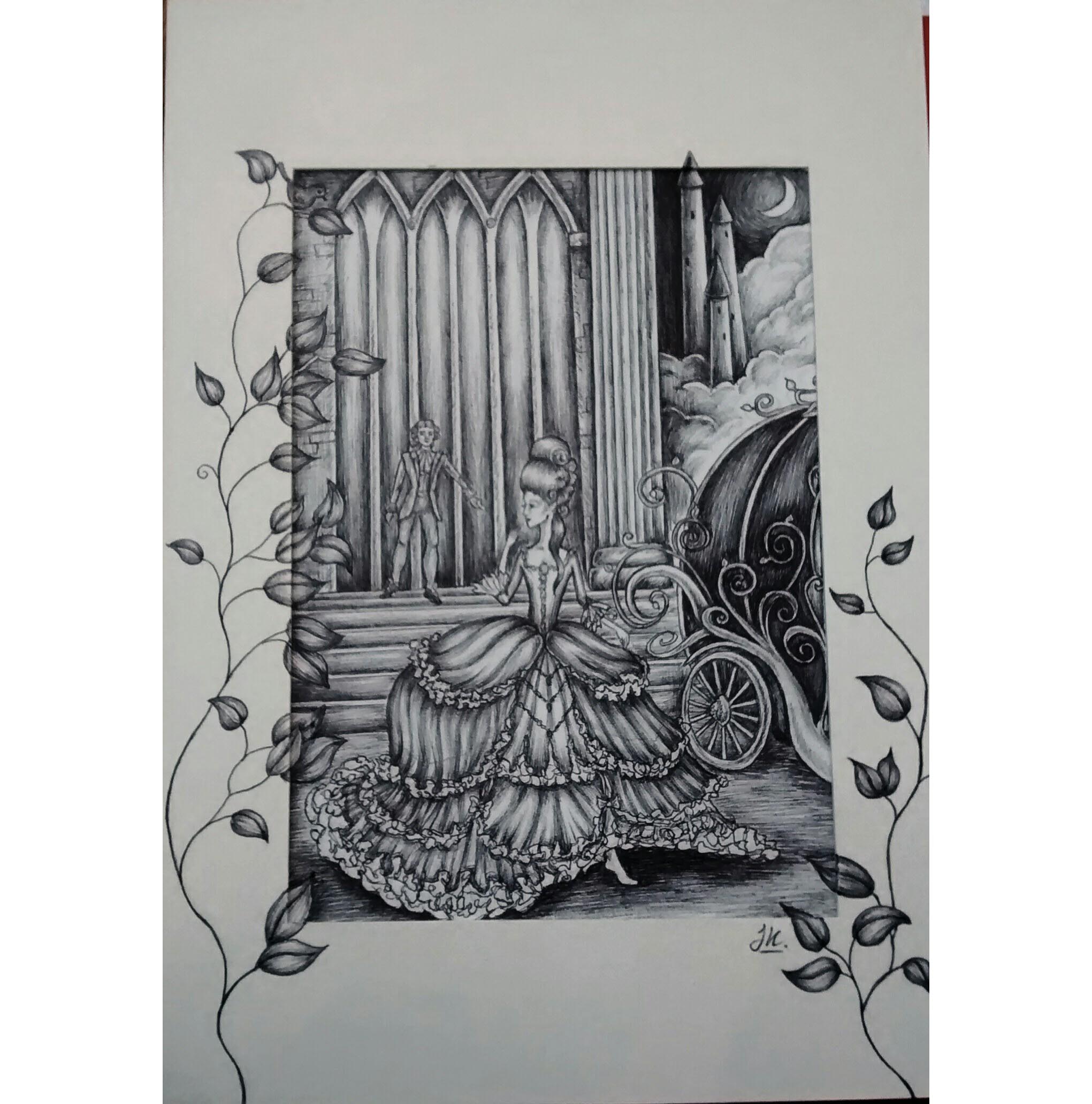 Cinderella - Leaving the Ball Print - Artist Gift Gallery