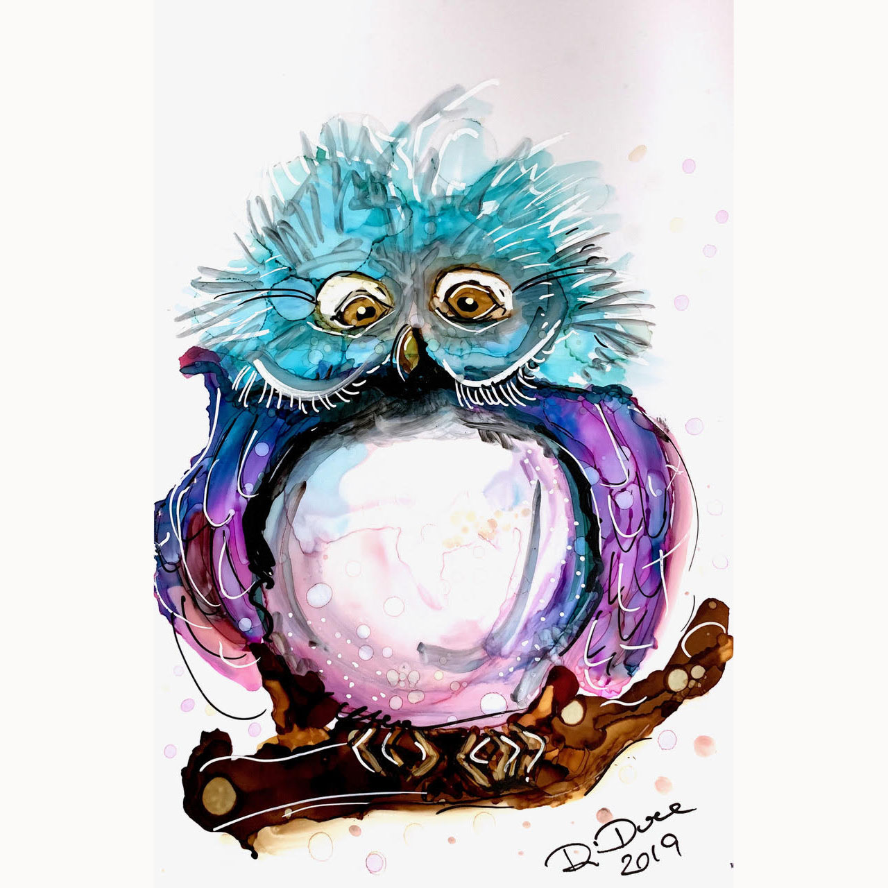 Relaxed Owl - Artist Gift Gallery