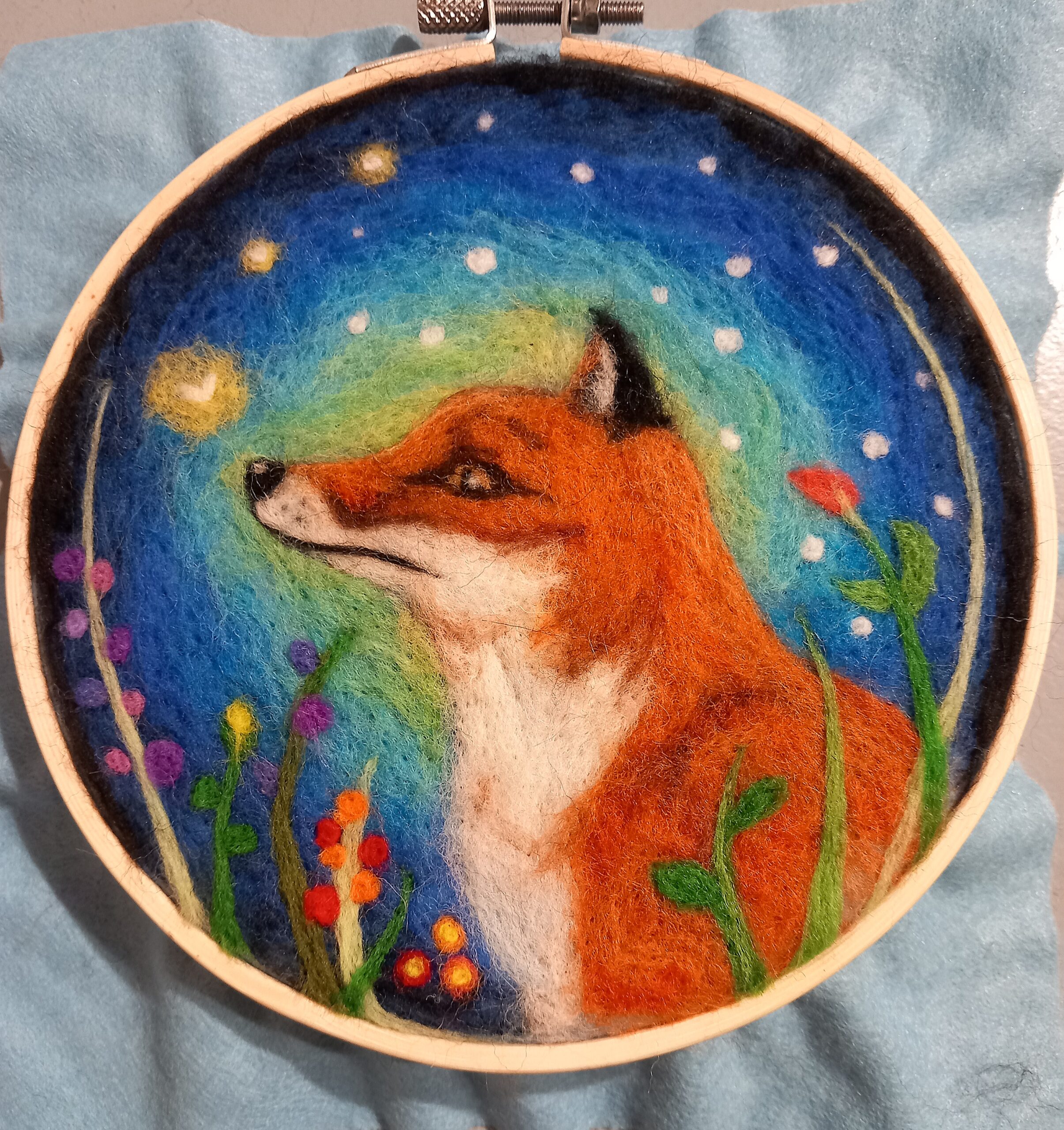 Fox Original Wool Painting - Artist Gift Gallery