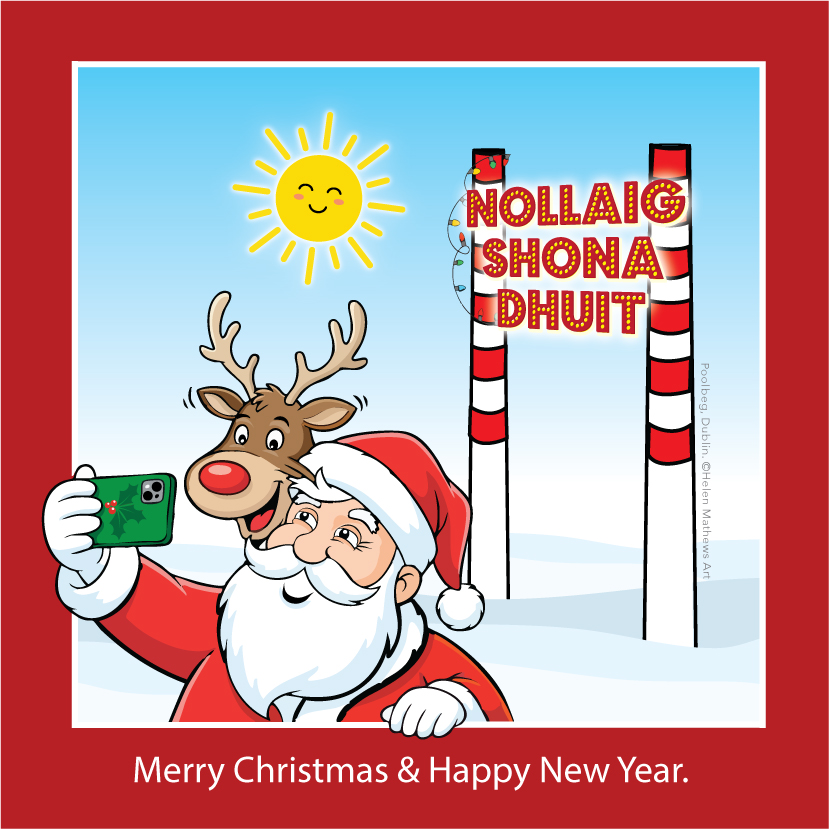 Charity Christmas Cards 2026 - Poolbeg Selfie - Artist Gift Gallery